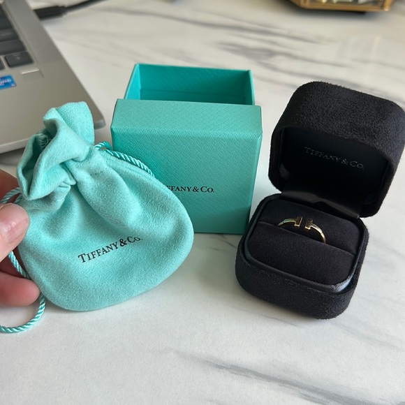 Tiffany & Co. | Jewelry | Tiffany Narrow T Ring | Poshmark